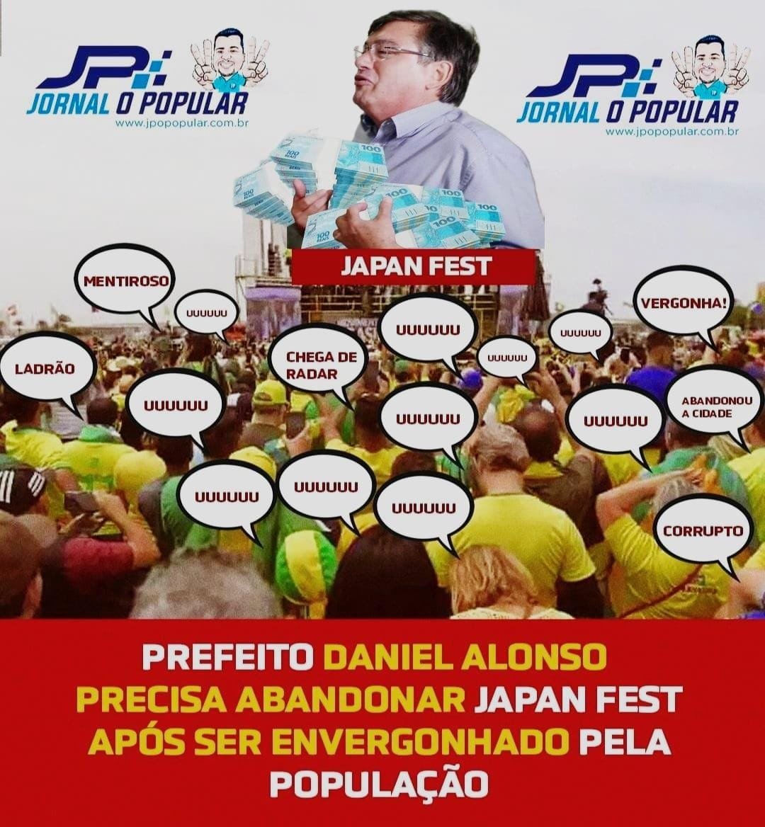 Prefeito Daniel Alonso é vaiado e deixa Japan Fest - JP Jornal O Popular