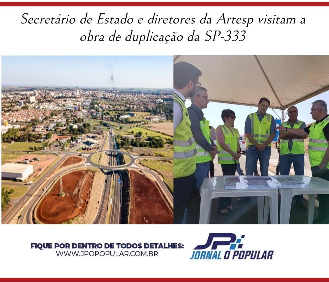 Secretário de Estado e diretores da Artesp visitam a obra de duplicação ...