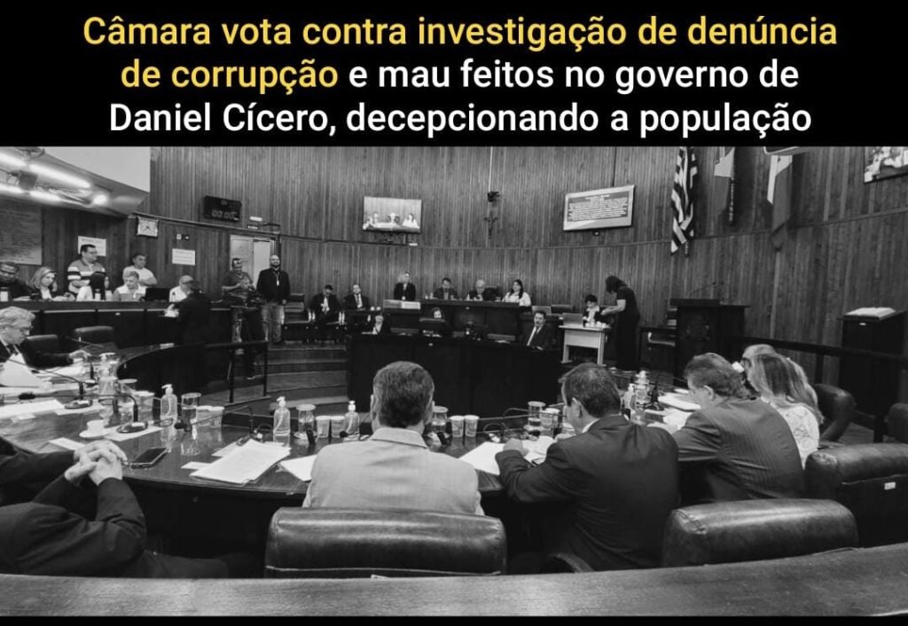 Câmara vota contra investigação de denúncia de corrupção e mau feitos ...
