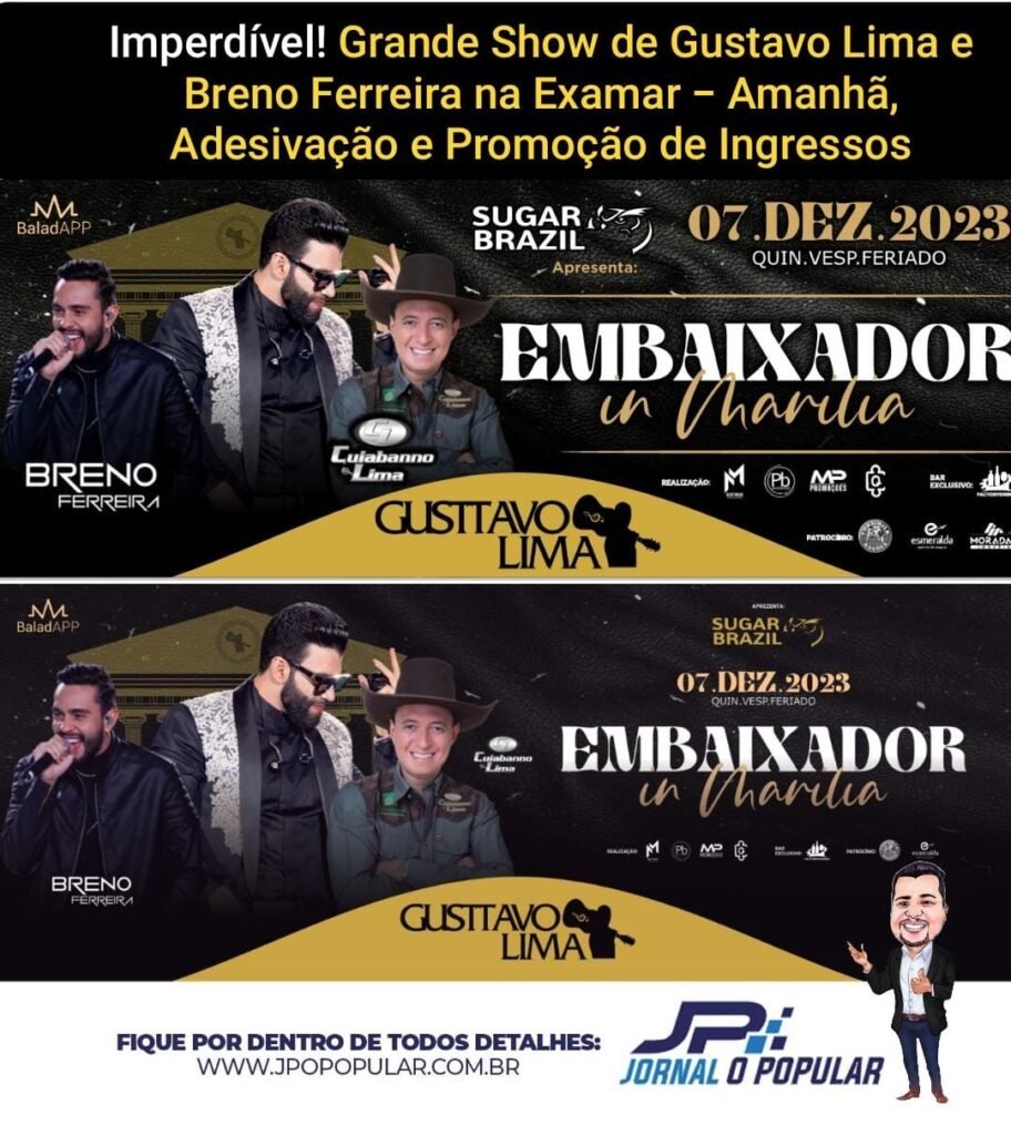 Quer ganhar um ingresso para o show do Gustavo Lima em Marília? Não ...