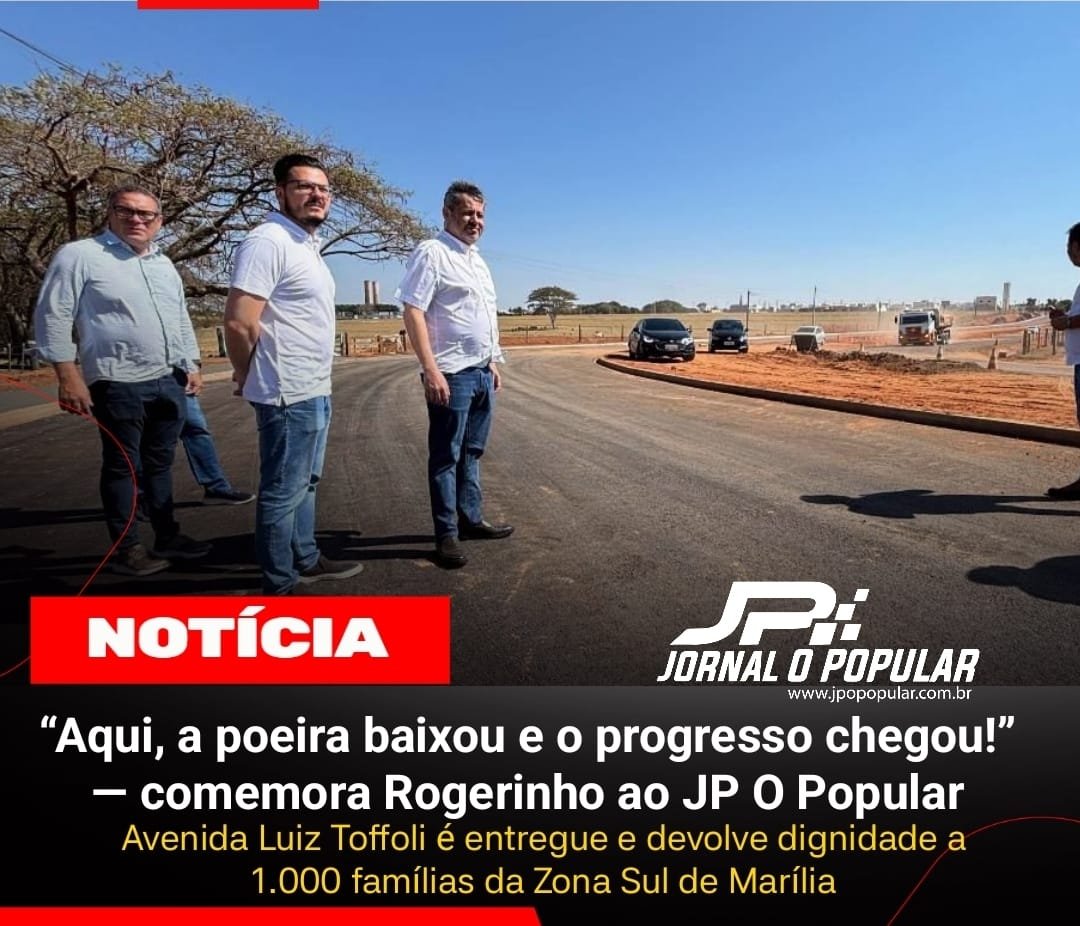 “Aqui, a poeira baixou e o progresso chegou!” — comemora Rogerinho ao ...